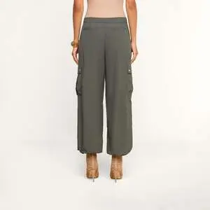 L'Agence Greer Nylon Jogger Pants - Ash Olive