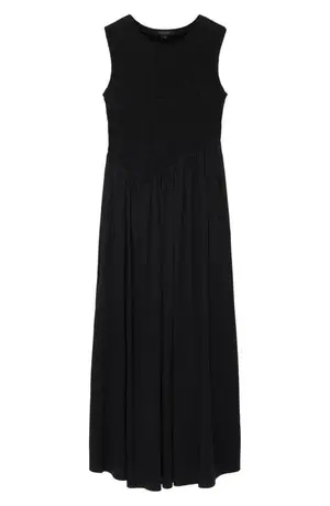 ALLSAINTS Luna Crinkle Maxi Dress - Black