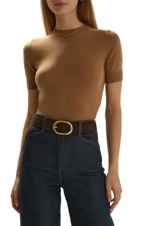 FAVORITE DAUGHTER The Good Sport Wool Top - Camel