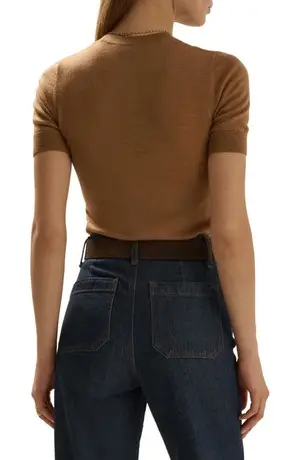 FAVORITE DAUGHTER The Good Sport Wool Top - Camel