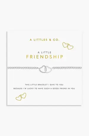 A LITTLES & CO A Little 'friendship' Bracelet - Silver Plated