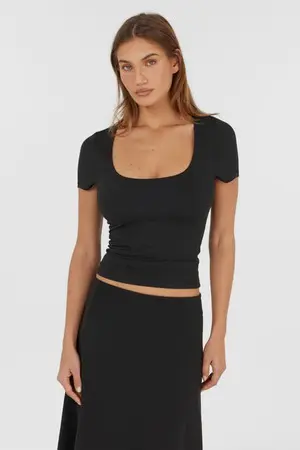 SASHA THERESE Celine Top - Black