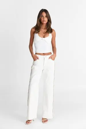 SASHA THERESE Cairo Jean - White