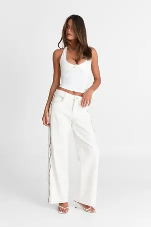 SASHA THERESE Cairo Jean - White