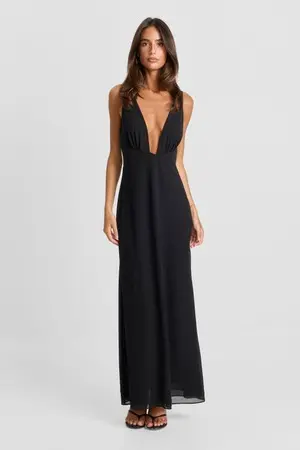 SASHA THERESE Juno Maxi Dress - Black