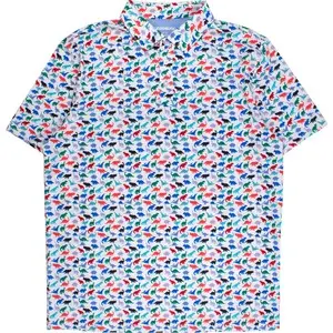 RUGGEDBUTTS Knit Short Sleeve Performance Polo - Dino Roar