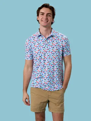 RUGGEDBUTTS Knit Short Sleeve Performance Polo