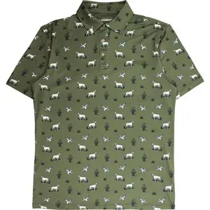 RUGGEDBUTTS Knit Short Sleeve Performance Polo - Pond Pups