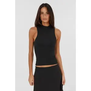 SASHA THERESE Adeline Tank - Black