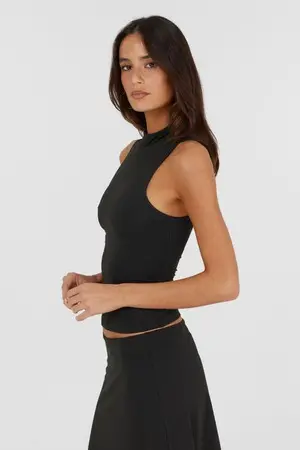 SASHA THERESE Adeline Tank - Black