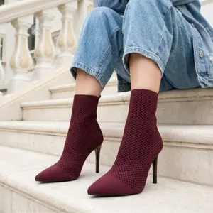 KNEETOES Brooklyn Knit Point Boot