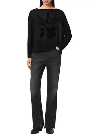 ALLSAINTS Athea Rita Tencel™ Modal Graphic Tee