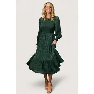 BALTIC BØRN Stockholm Smocked Dress - Dark Green
