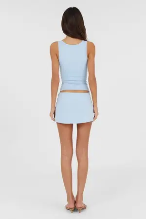 SASHA THERESE Nela Mini Skirt - Light Blue