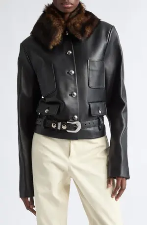 Altuzarra Simons Leather Jacket
