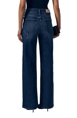 LE JEAN Column High Waist Wide Leg Jeans