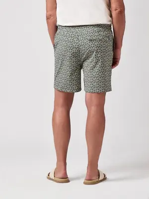 Stone Rose Skull Floral Swim Trunk