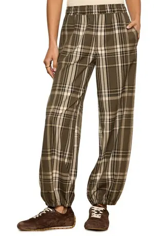Sanctuary Plaid Micro Balloon Pants - Linden Pla