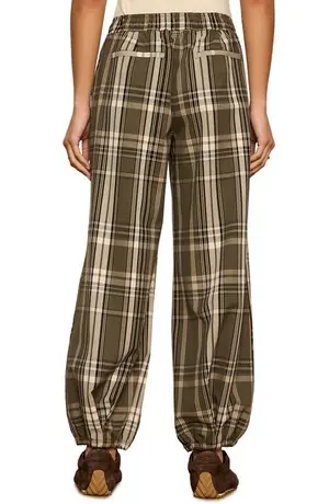 Sanctuary Plaid Micro Balloon Pants - Linden Pla