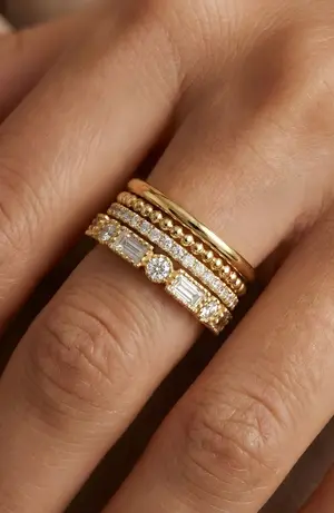MINT & LILY Vintage Maximalist Ring Stack