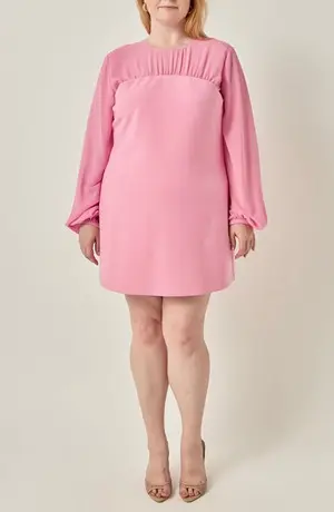 Endless Rose Mixed Media Minidress