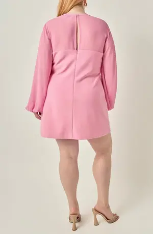 Endless Rose Mixed Media Minidress