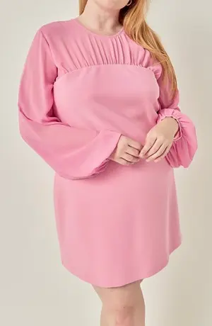 Endless Rose Mixed Media Minidress