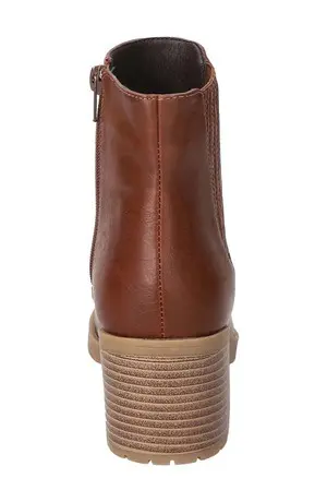 EASY WORKS BY EASY STREET Tulsa Faux Leather Bootie - Tan