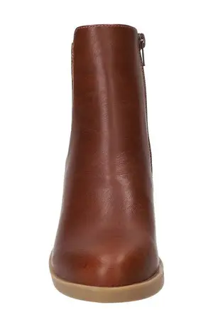 EASY WORKS BY EASY STREET Tulsa Faux Leather Bootie - Tan