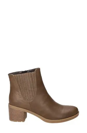 EASY WORKS BY EASY STREET Tulsa Faux Leather Bootie - Taupe