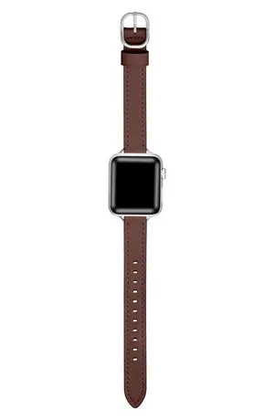 POSH TECH Carmen Skinny Leather Apple Watch® Watchband