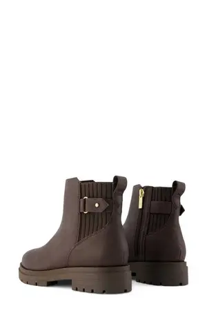 Toms Leather Chelsea Bootie - Dark Brown