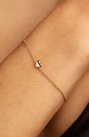 ASTRID & MIYU Heart Charm Bracelet