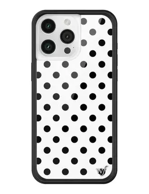 WILDFLOWER CASES Polka Dot | And Black Iphone Case