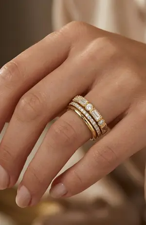 MINT & LILY Vintage Ring Stack