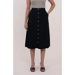 AAM THE LABEL Aam The Label Midi Skirt Black