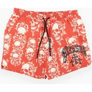FLY BY NIGHT Geo Shorts - Salsa/blessed