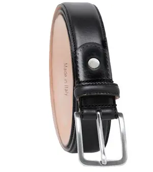 Ghurka Burnished Leather Belt - Black