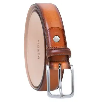 Ghurka Burnished Leather Belt - Chestnut
