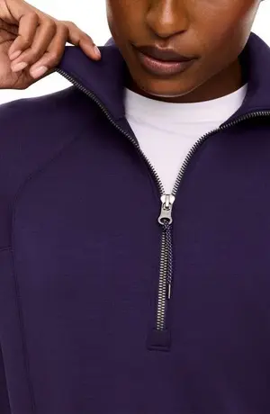 Spanx Airessentials Half Zip Sweatshirt - Nocturne