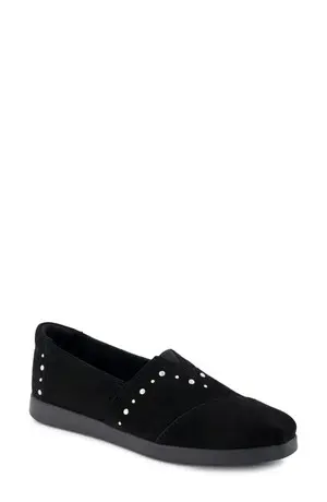 Toms Alpargata Plus Suede Slip-on Sneakers With Stud Embellishments