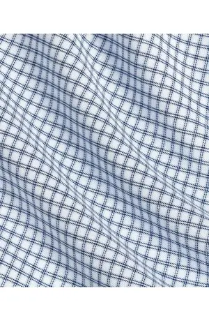 David Donahue Trim Fit Check Stretch Twill Shirt