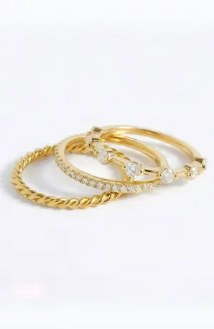 MINT & LILY Modern Ring Stack
