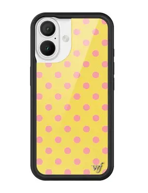 WILDFLOWER CASES Polka Dot | And Pink Iphone Case