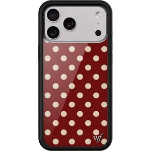 WILDFLOWER CASES Polka Dot | Burgundy And Cream /17e/air/17 Pro/17 Pro Max Case - Iphone 17 Pro Max