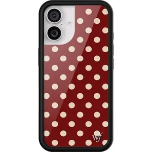 WILDFLOWER CASES Polka Dot | Burgundy And Cream /17e/air/17 Pro/17 Pro Max Case - Iphone 17