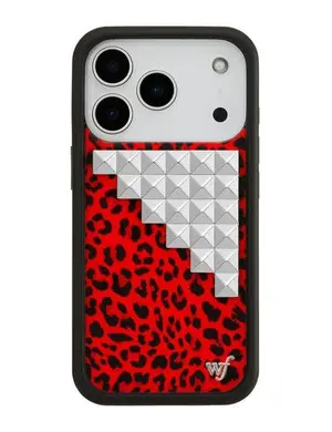 WILDFLOWER CASES Red Meow Stud /17 Pro/17 Pro Max Case - Iphone 17 Pro