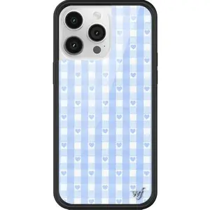 WILDFLOWER CASES Gingham Hearts | Iphone Case - Blue
