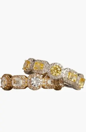 AURATE White Sapphire Edwardian Ring