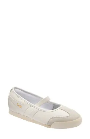 Gola Celestra Leather Mary Jane Sneaker - White/white